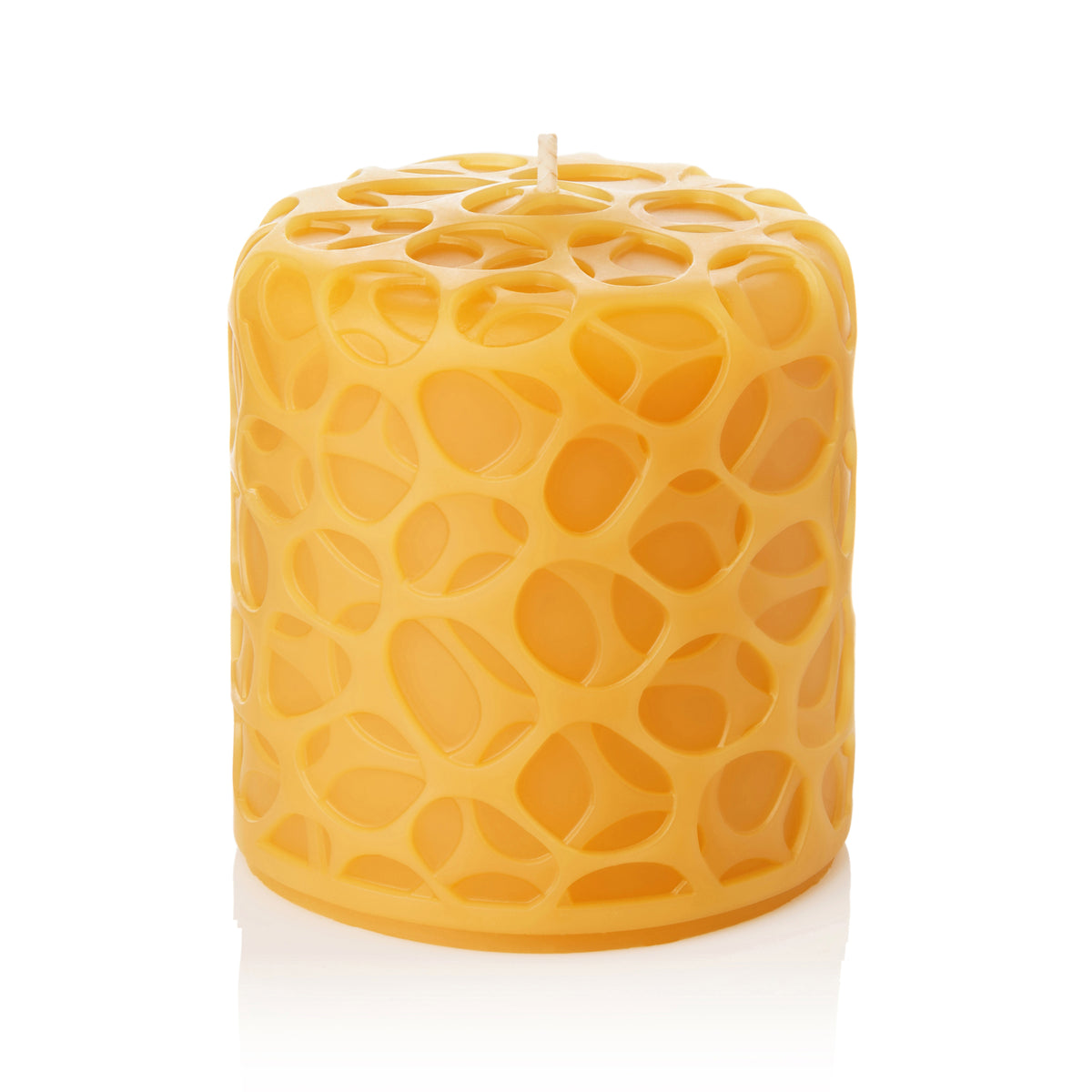 Pebbles 3"x3" Pure Beeswax Pillar Candle – BC Candles