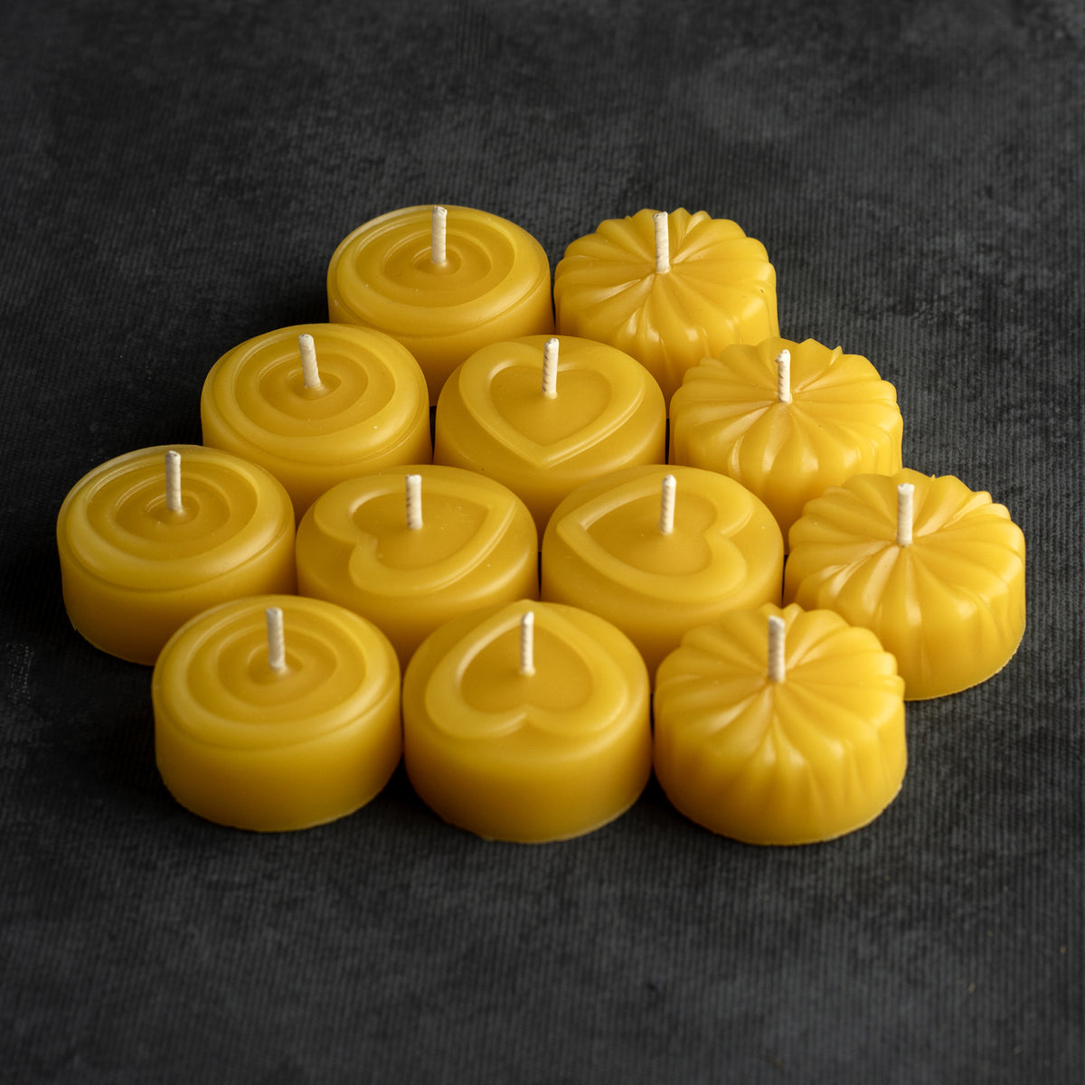 Packaged Mix of Pure beeswax tealights – BC Candles